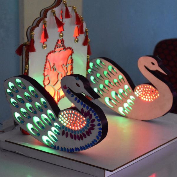 Readymade Diwali Killa, Ganpati Makhar, Akash Kandil with Inbuilt LED ...